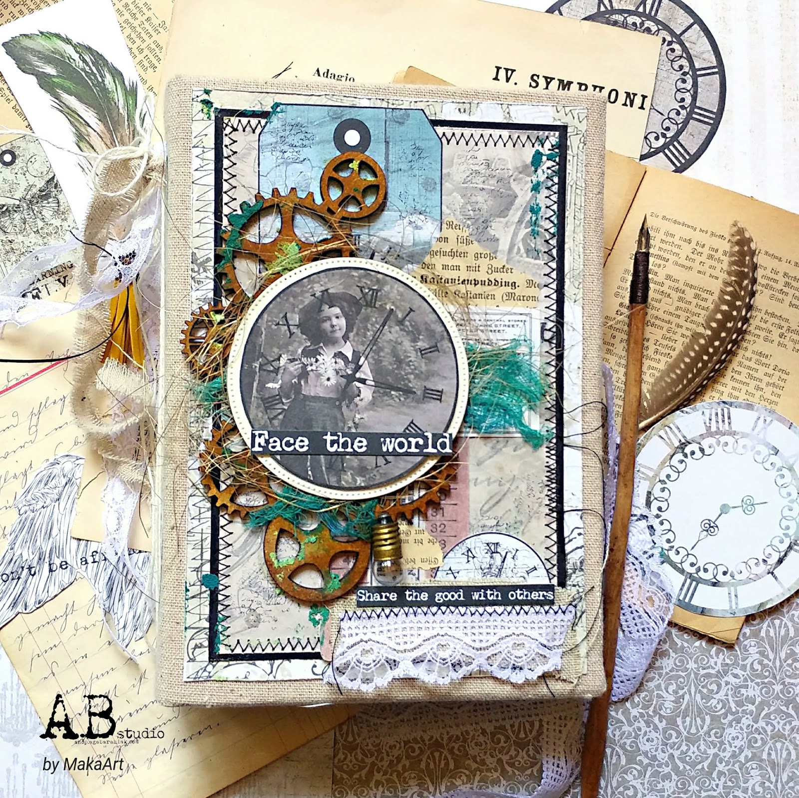 My journey through the mixed media world...: Junk Book "Share the good ...