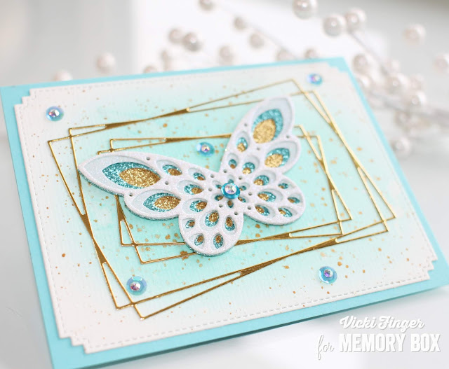 Twinkling Paper Studio: A Simple Card Made With Stylish Memory Box Products