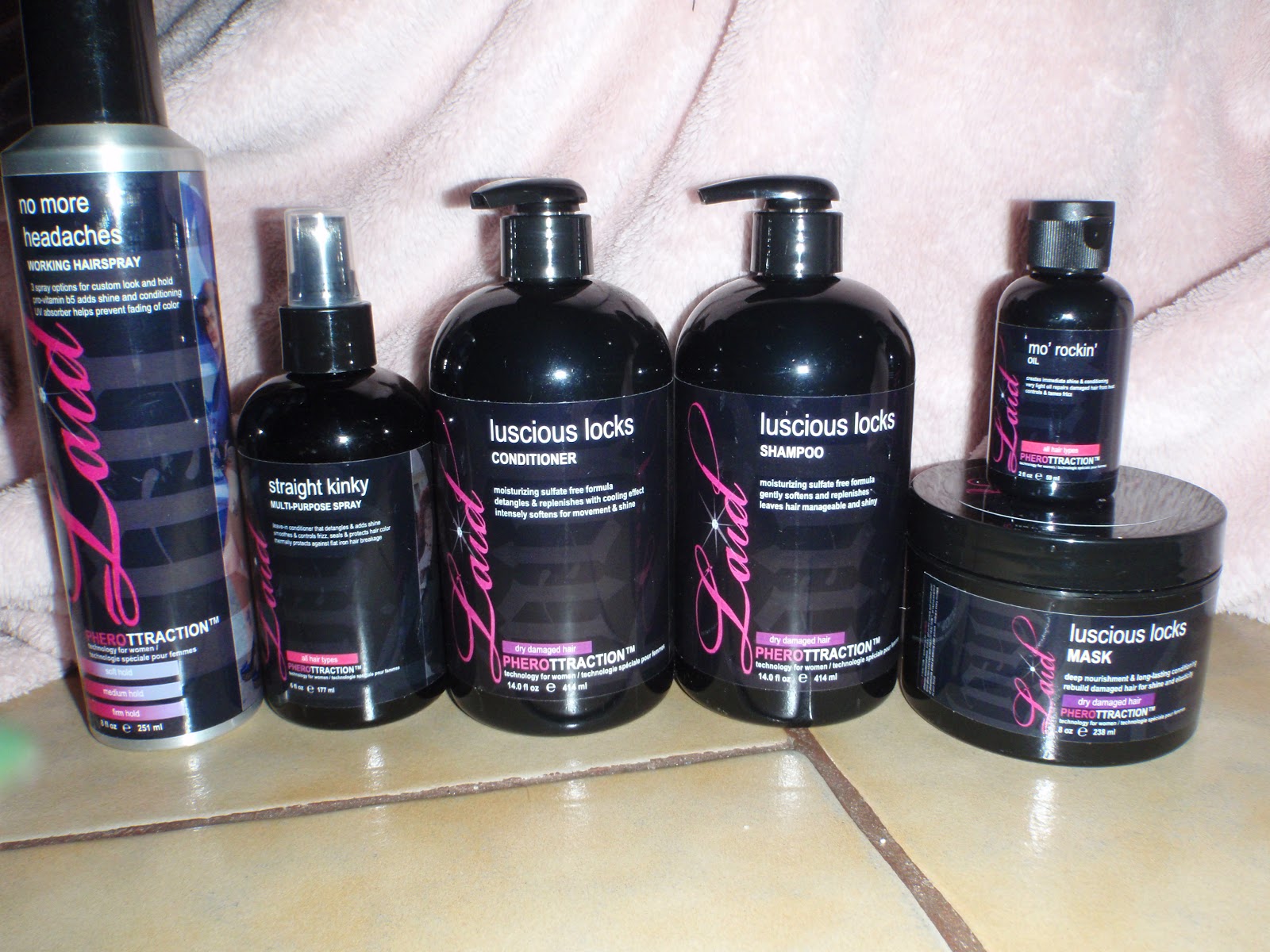 GLITTER PUKE!!: LAID hair care