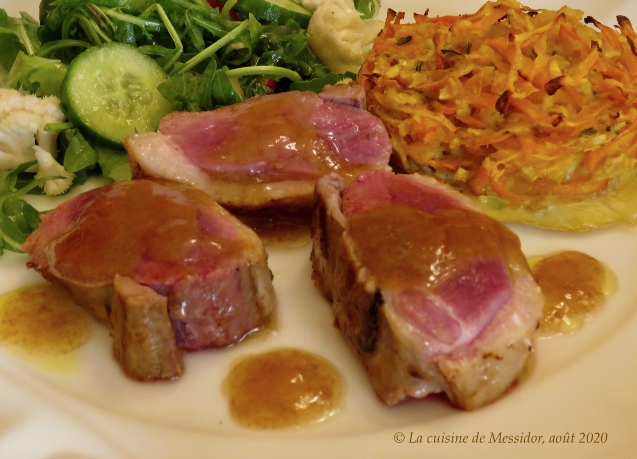 La cuisine de Messidor: Poitrine de canard bbq + Galettes de légumes ...