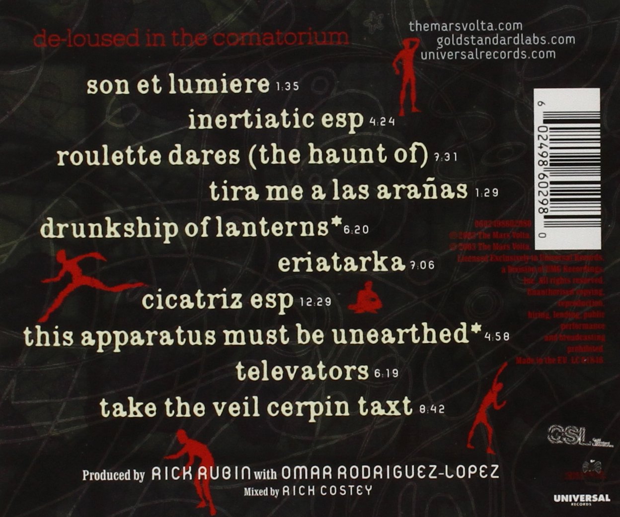 Classic Rock Covers Database: The Mars Volta - De-Loused in the Comatorium (2003)