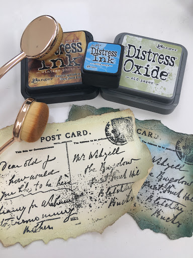 Lisa Horton Crafts: Distressed Postcards