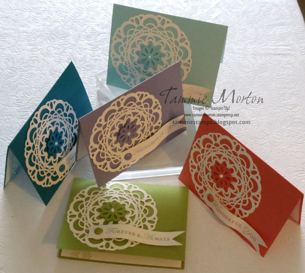 Tammie Stamps: Paper Doily cards