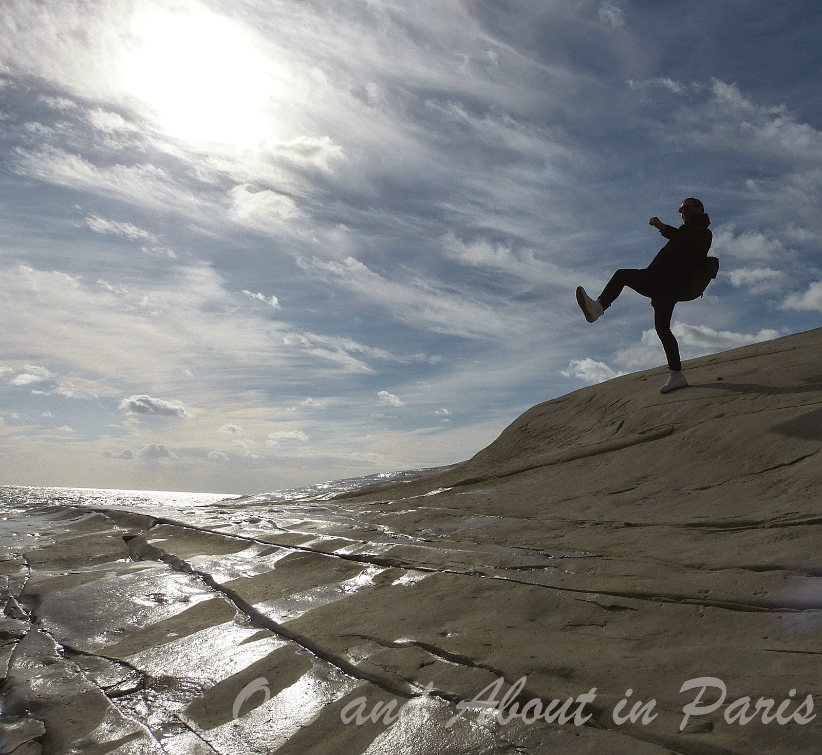 The white cliffs of La Scala dei Turchi (Stair of the Turks) and ...