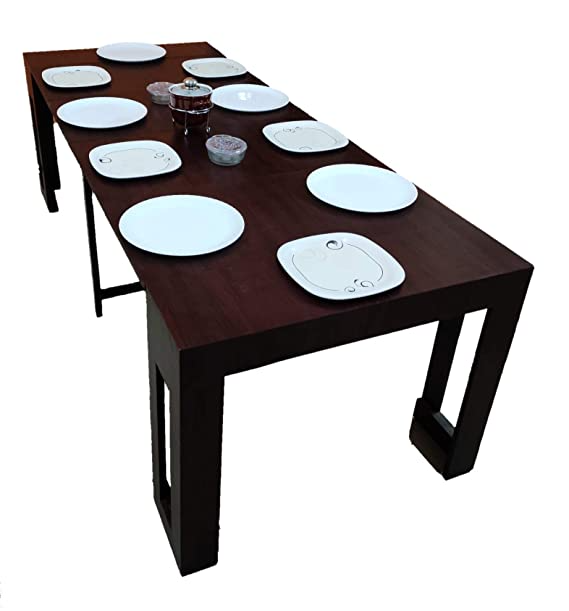 GLORYFOLDING Folding Dining Tables Expanding 4,6,8 to 10 Seater Console ...