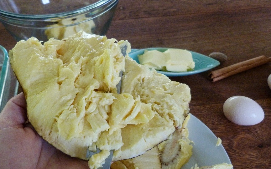 Cottage Life on Pilgrim's Farm: Breadfruit Pudding...