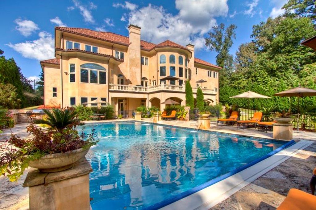25,000 Square Foot Mediterranean-Style Mega Mansion in Atlanta, GA ...
