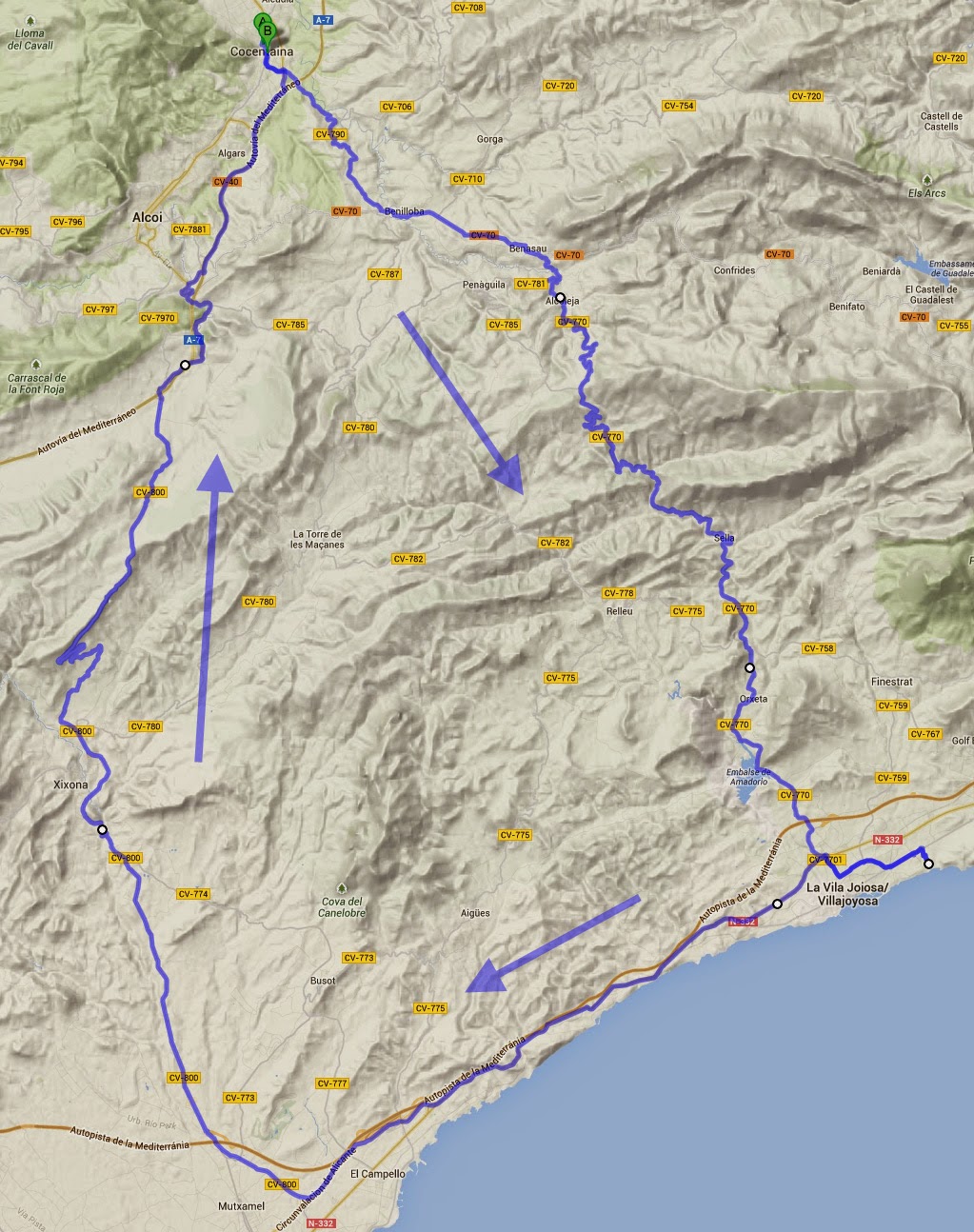 Crónicas del Navegante: Concentración ATCE en Cocentaina