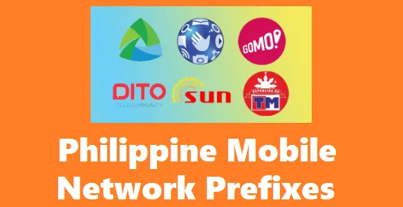 Complete List of Philippine Mobile Network Prefixes 2024