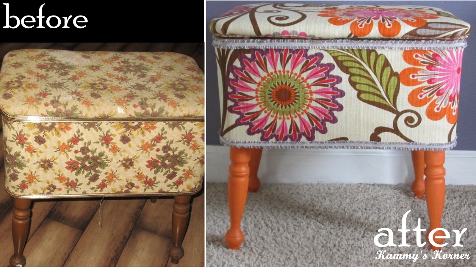 Kammy's Korner: New HGTV Fabric Line {Sewing Bench Project}