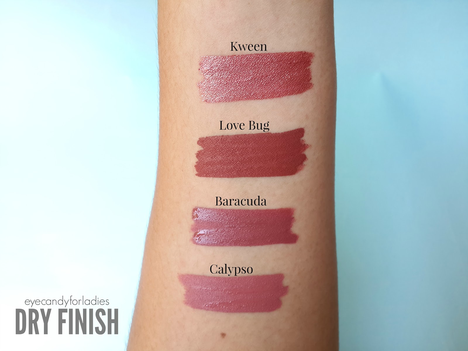 Eye Candy for Ladies ♥: COLOURPOP Kween, Love Bug, Calypso, Baracuda