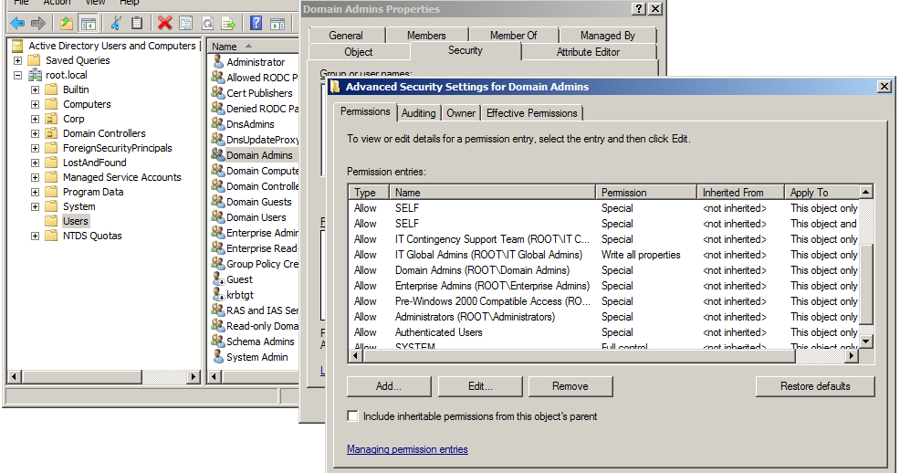 Active Directory Security Blog: Active Directory Access Control Lists (ACLs) - "Actual" Attack ...