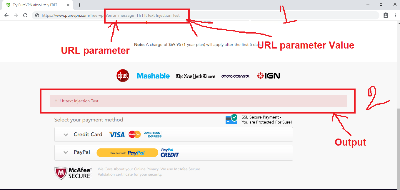 Html And Css Injection Poc For Purevpn Make Sure Security To Keep Happy Cyber World