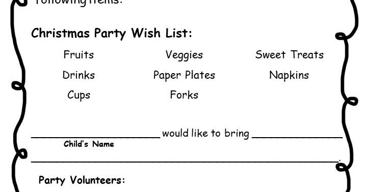 An Apple For The Teacher: Editable Christmas Party Letter to Parents ...