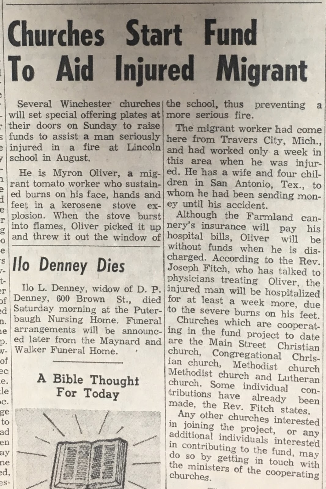 From the Pages of History: 152. September 25, 1965 Newspaper