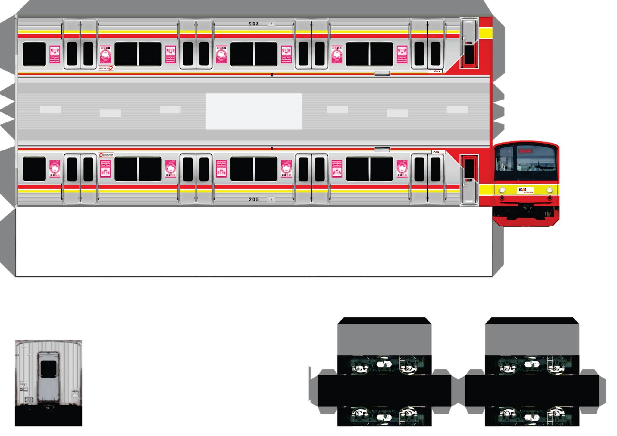 papercraft krl indonesia by damar papercraft
