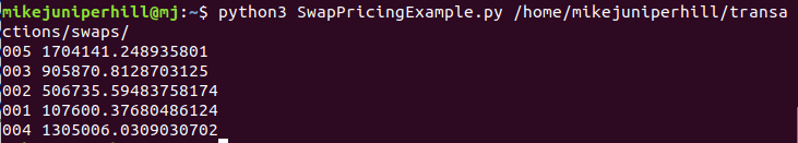 Path: Python: creating QuantLib swap transactions using JSON ...