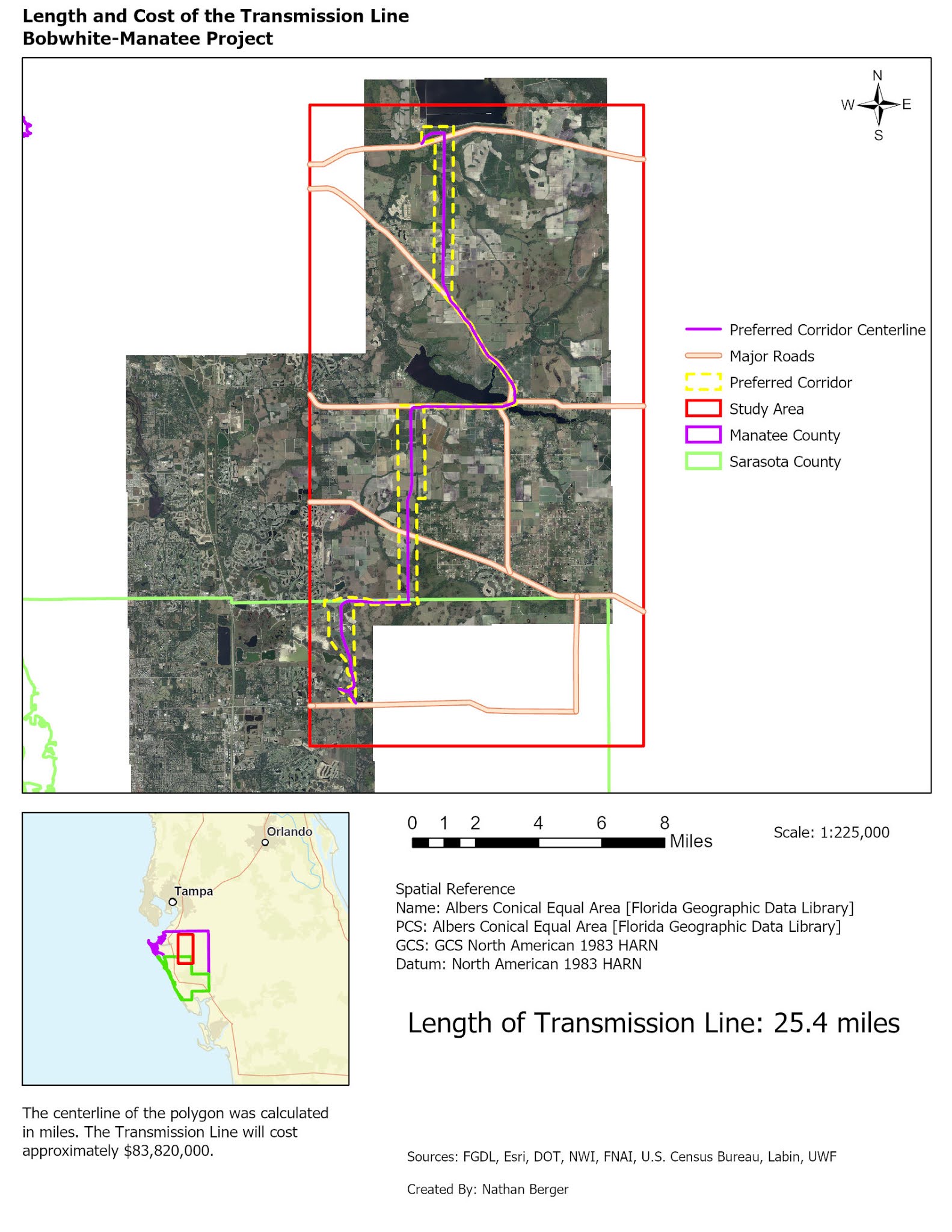 Bobwhite-Manatee Project: Intro to GIS 11418 GIS5050 Final Project