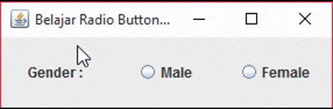 Cara Membuat jRadioButton Pada Komponen Swing di Java - JavaSC Developer