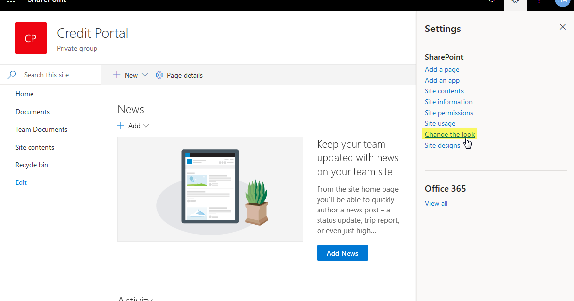 SharePoint Online: Change Header Layout, Site Logo, Background using ...