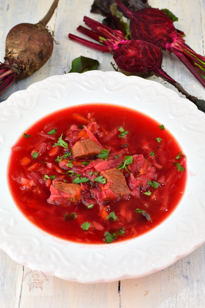 Bors de sfecla rosie - CAIETUL CU RETETE