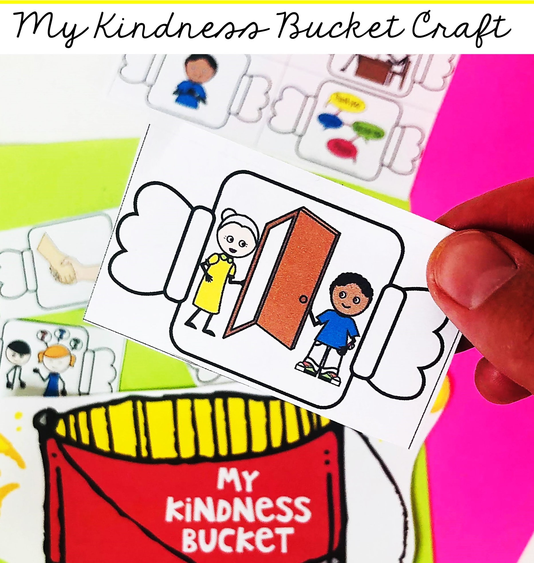 Kindness Activities for Kids DIY Bucket Filler Game Craft | Daily DIY ...