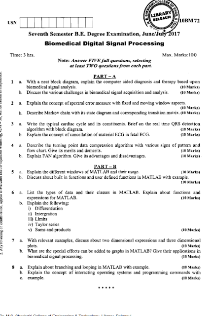 Visvesvaraya Technological University B.E. (CBCS) Seventh Semester ...