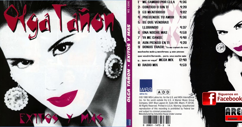 Dj Robert En Merengue: OLGA TAÑON - EXITOS Y MAS (1995)