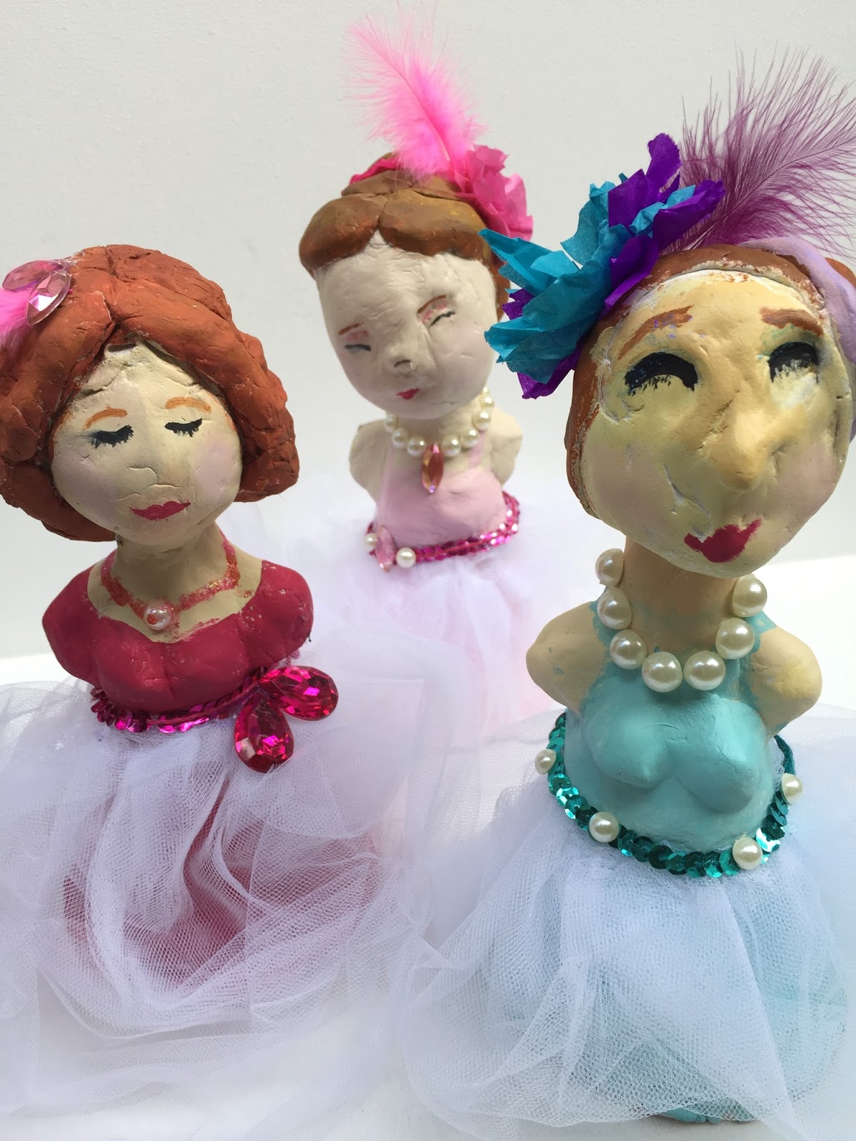 Doodlebug Dabblings: clay dolls