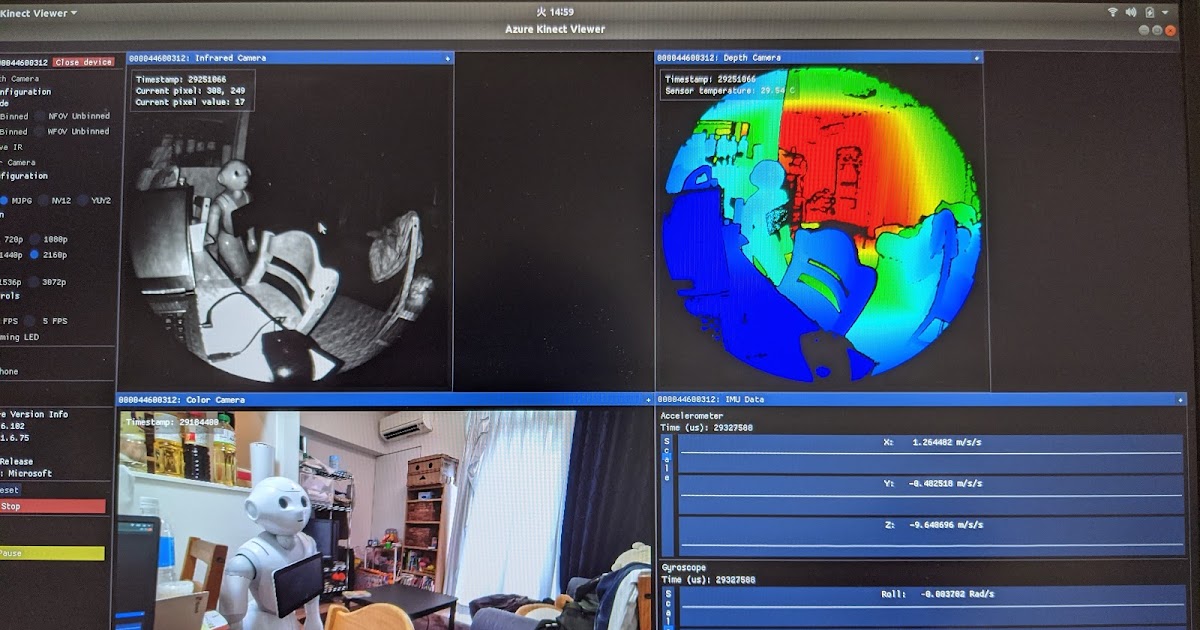 ROS勉強記録: Azure Kinect DK使ってみた