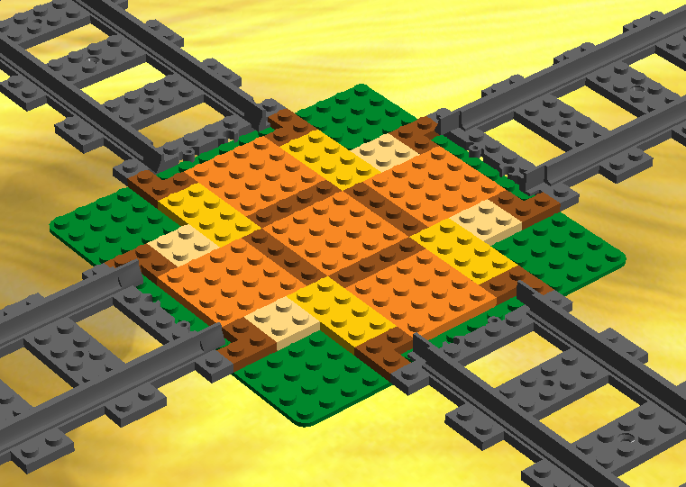 DeafpilotboyTV: Build LEGO train X-cross track
