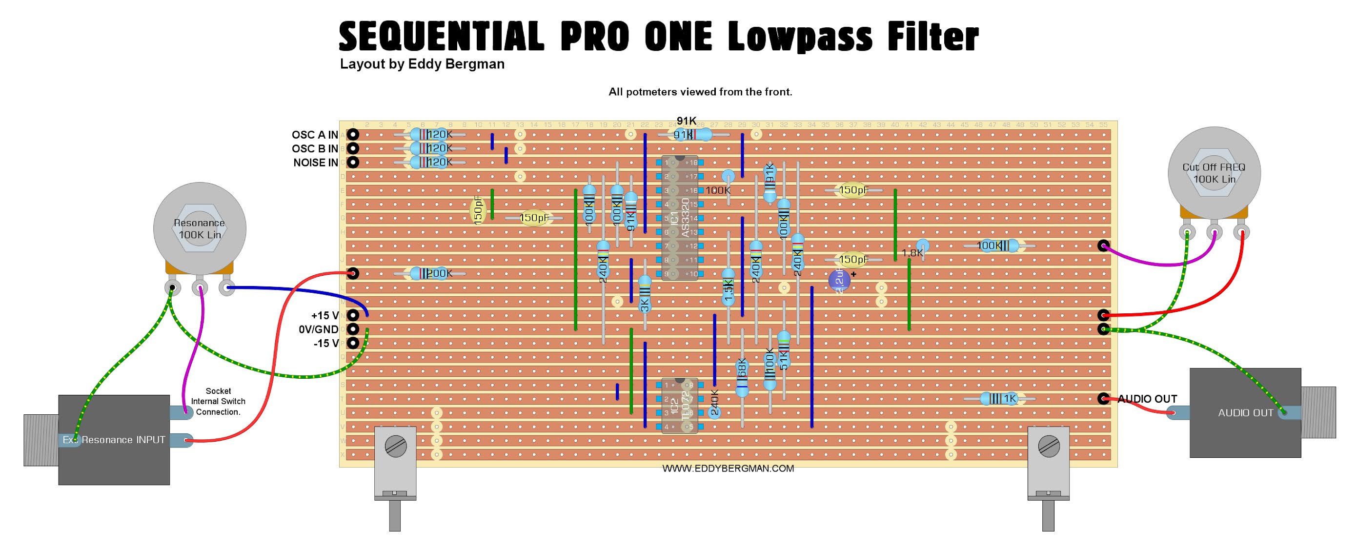 Eddy Bergman.com: Synthesizer Build part-6: THE SEQUENTIAL PRO ONE ...