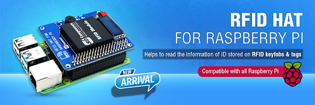 RFID HAT For Raspberry Pi 125KHz Frequency - SB Components - Techno Hub