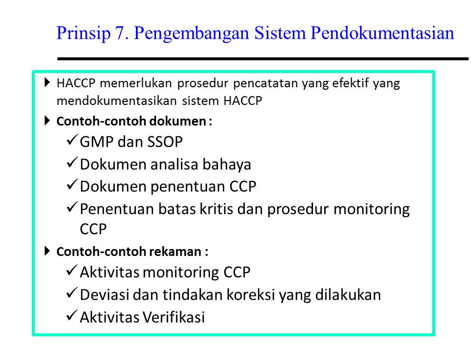 KOMUNITAS PENYULUH PERIKANAN: DISEMINAS TEKNOLOGI: SISTEM HACCP