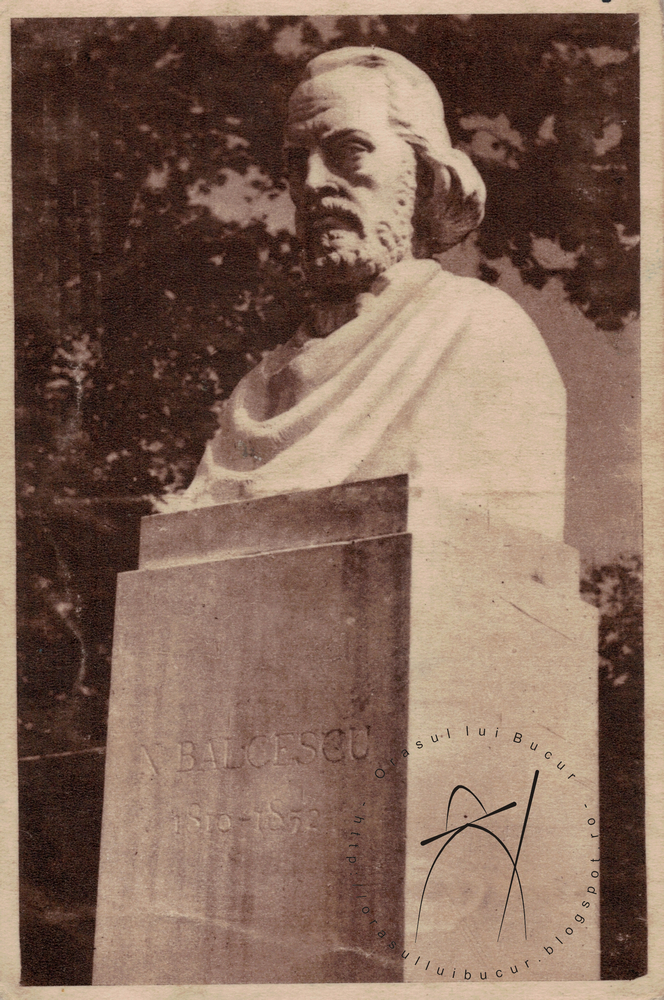 Orasul lui Bucur: Bustul lui Nicolae Balcescu din Gradina Cismigiu