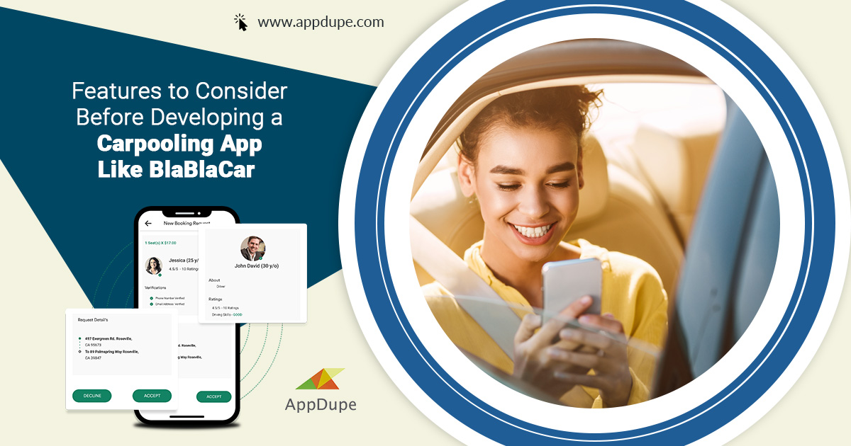 Features to consider before developing a carpooling app like BlaBlaCar