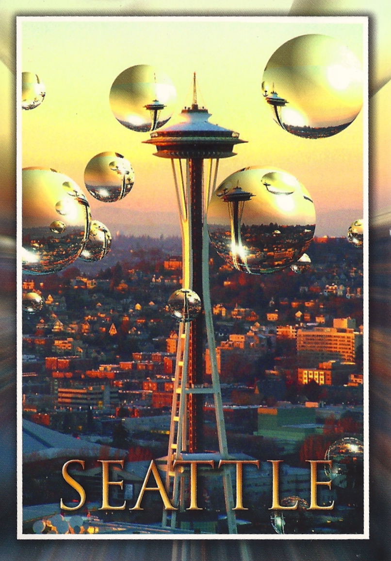 My Favorite Postcards: Three Postcard of the Seattle Space Needle in ...