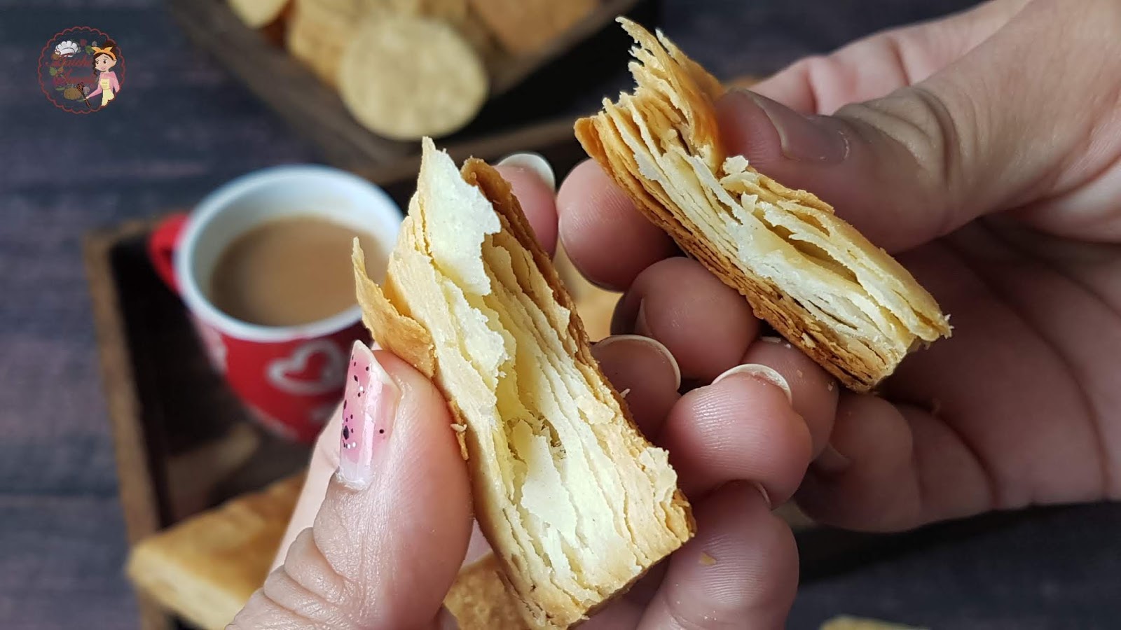 Bakery Style Khari using Homemade Puff Pastry / How to Make Crispy and ...