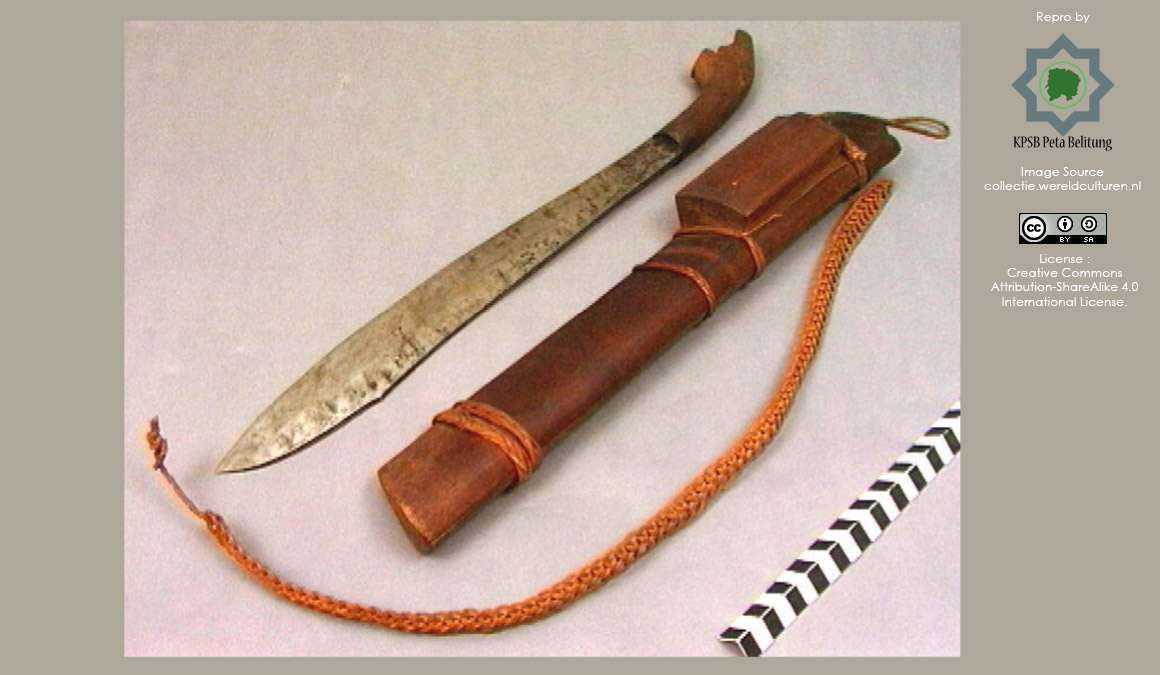 Ini Bentuk Parang Belitong yang Tersimpan di Belanda - Komunitas Peta ...