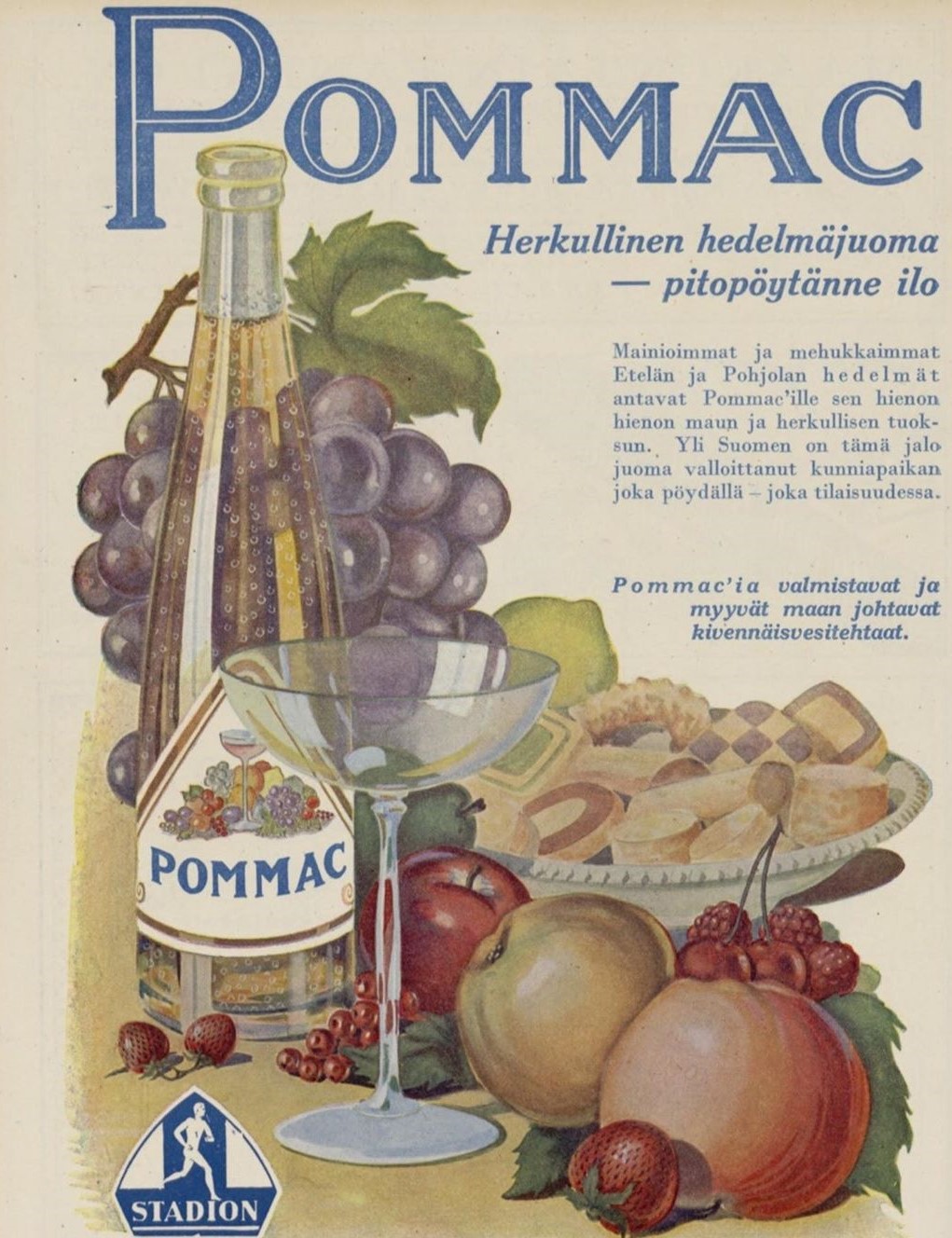 Vanhoja mainoksia: Pommac