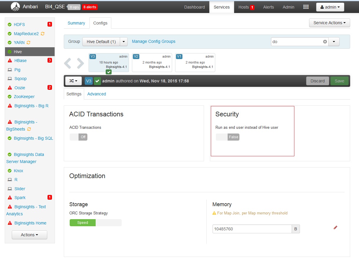Big Data Analytics: Creating Ambari Hive Views in IBM Open Platform