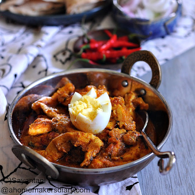 Chicken Bharta, Restaurant Style - A Homemaker's Diary