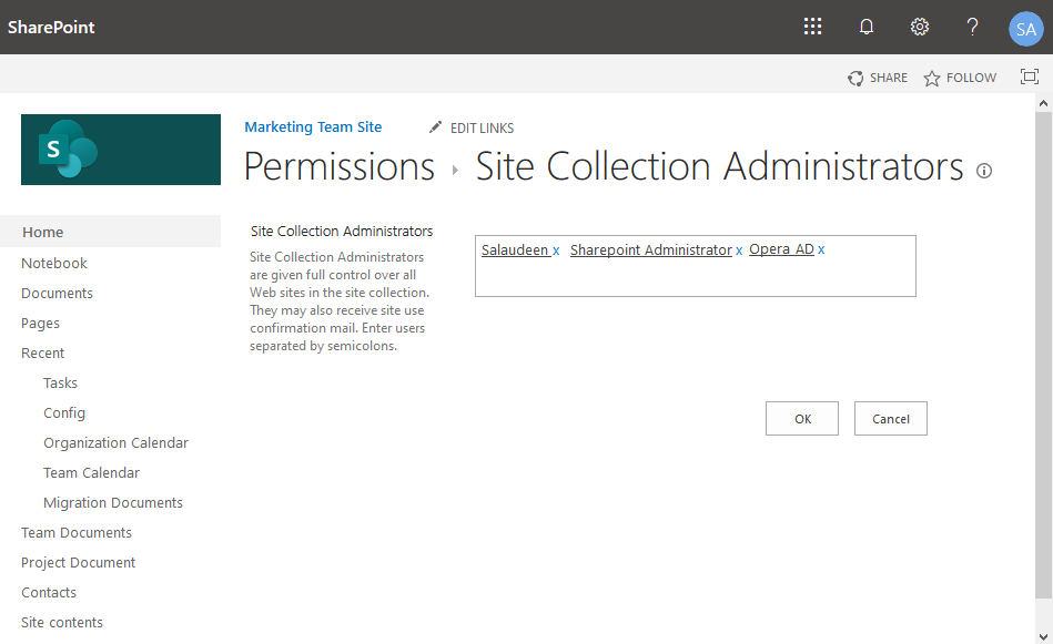 Sharepoint Online Set Active Directory Security Group As Site Collection Administrator Using