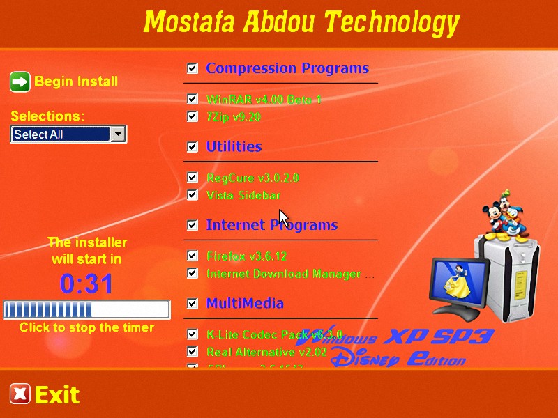 Jual Windows Komputer: Windows XP Disney Edition (NOT READY)