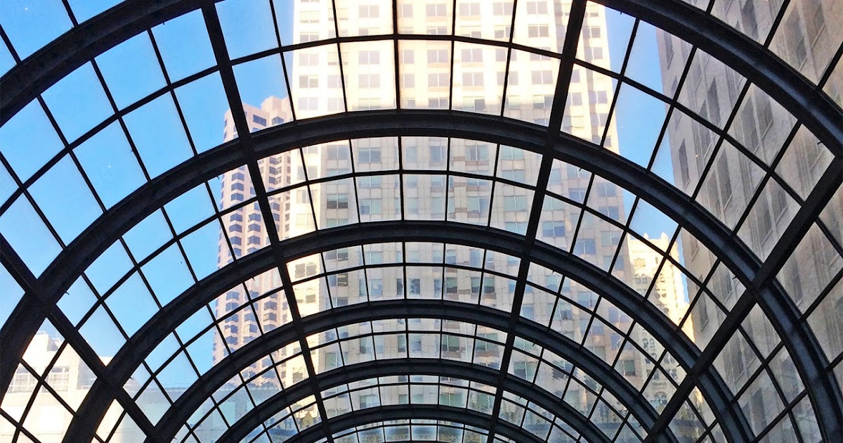 Aqua and Coral Imagery: Modern Architecture: Leading-Edge Atrium Design