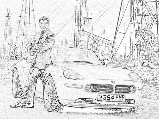Coloring Pages: James Bond Coloring Pages Part Two: Cars