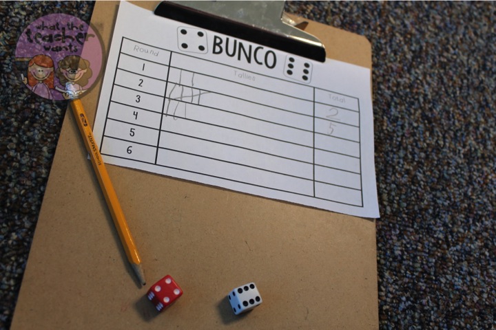 What the Teacher Wants!: Graphing Fun with a Game of BUNCO