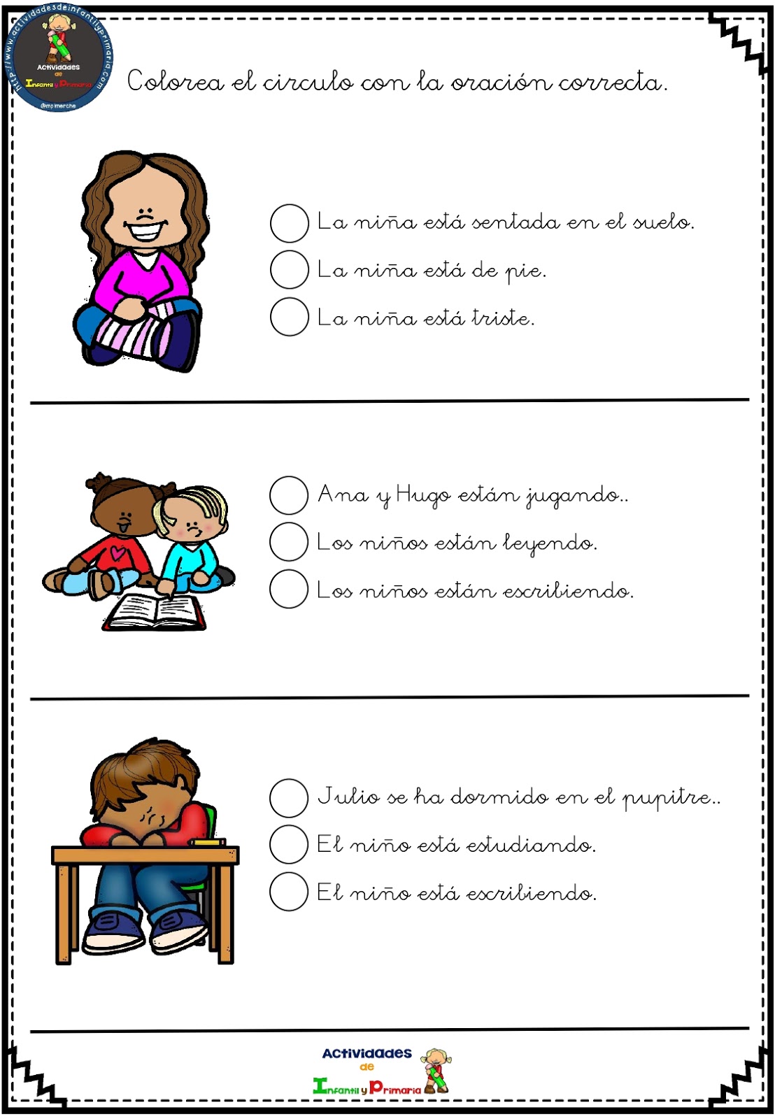 COMPRENSIÓN DE ORACIONES