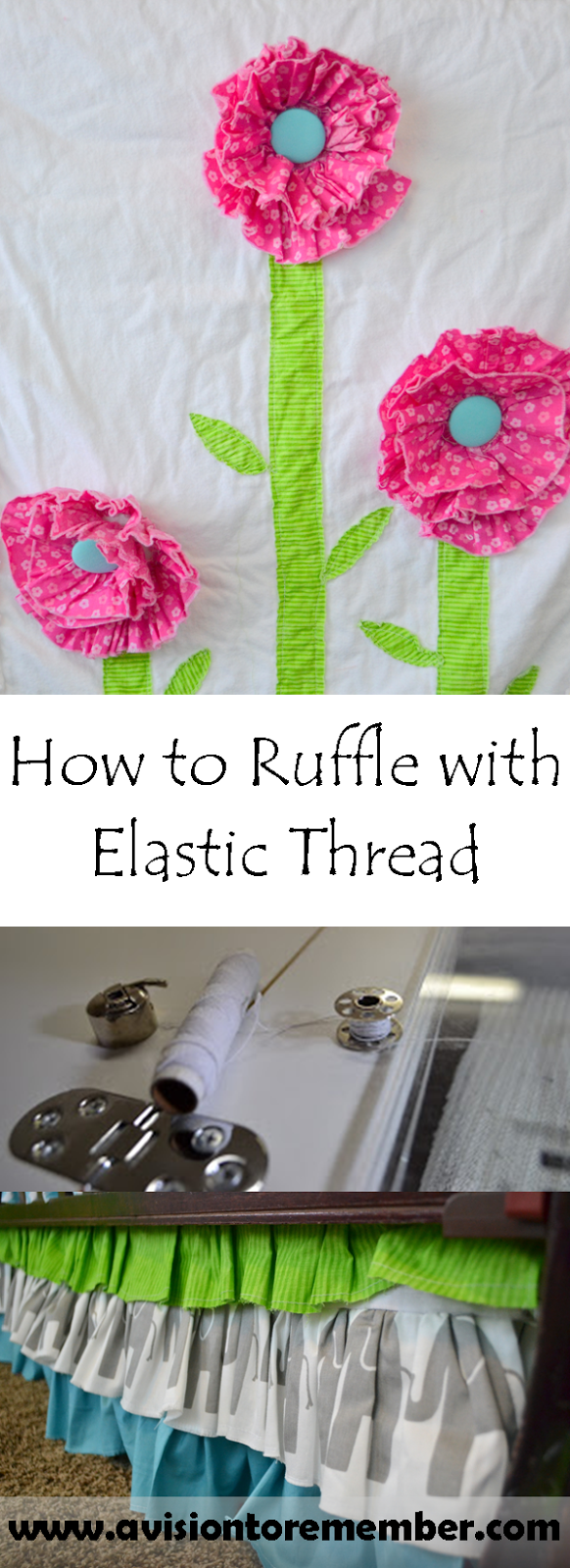 Easiest Ruffling EVER with Elastic Thread | A Vision to Remember All ...