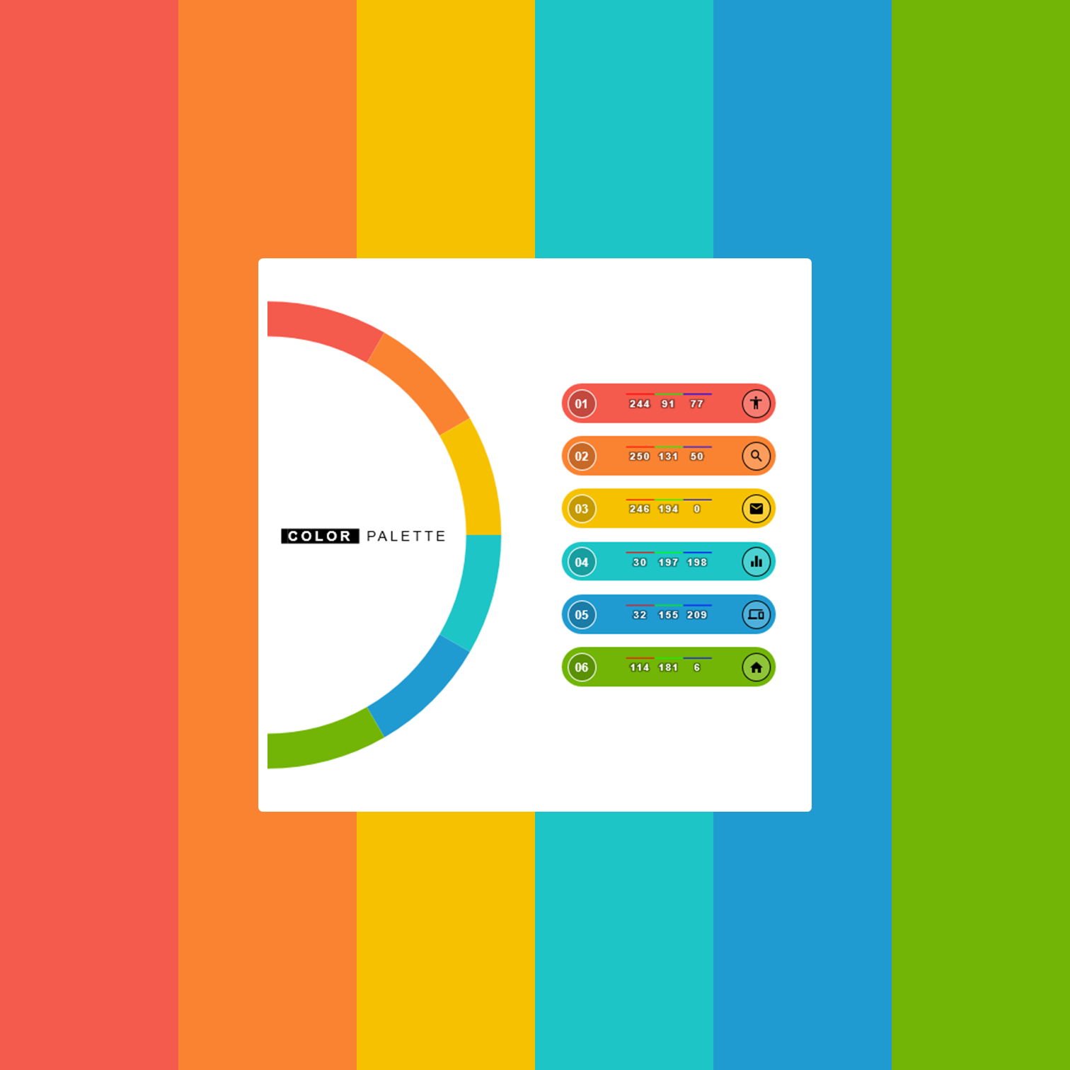 Color Palette 021 - PowerPoint Free
